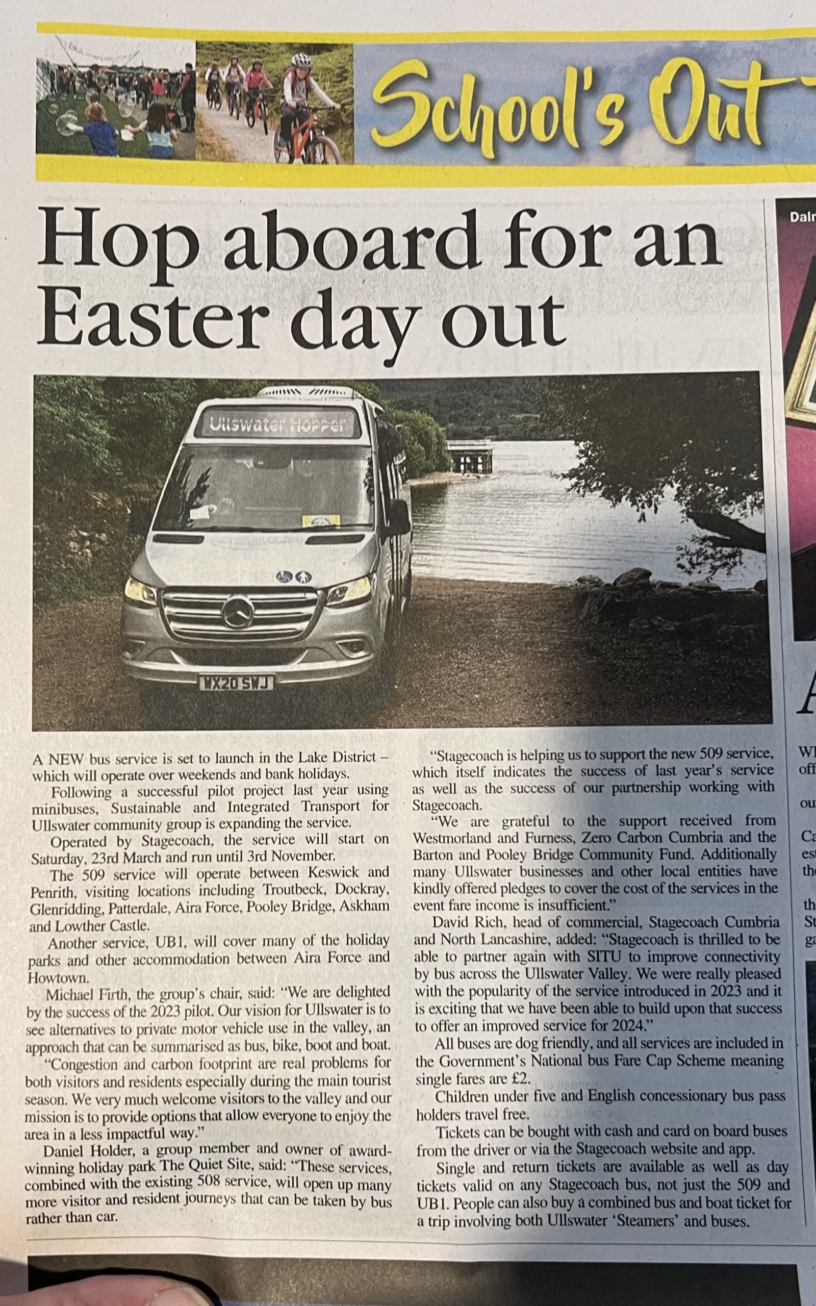 Ullswater Hopper Bus - The Quiet Site